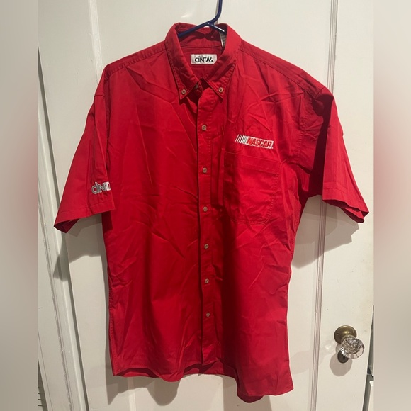 Cintas | Shirts | Red Nascar Button Down | Poshmark